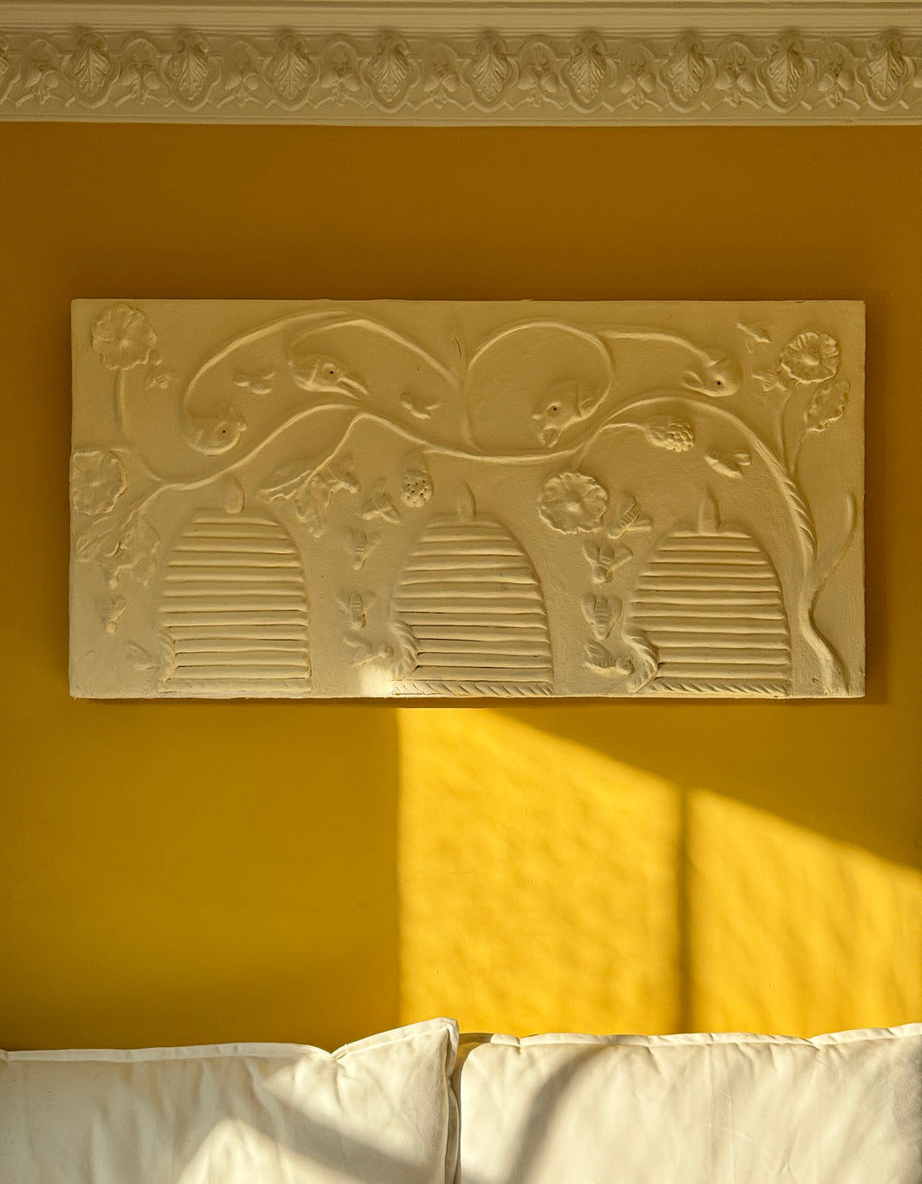 Bee Skeep Pargetted Panel – The Merchant's Table