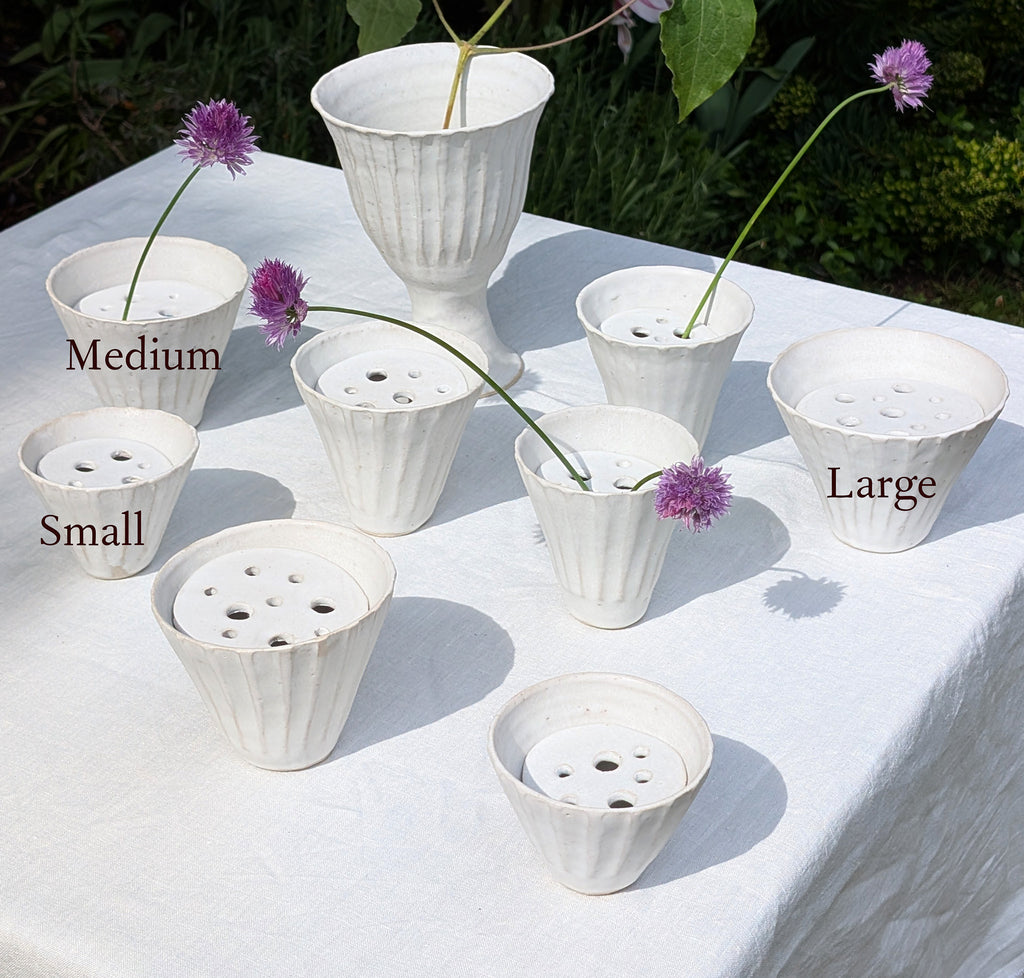 Fluted Ceramic Flower Bowls – The Merchant's Table