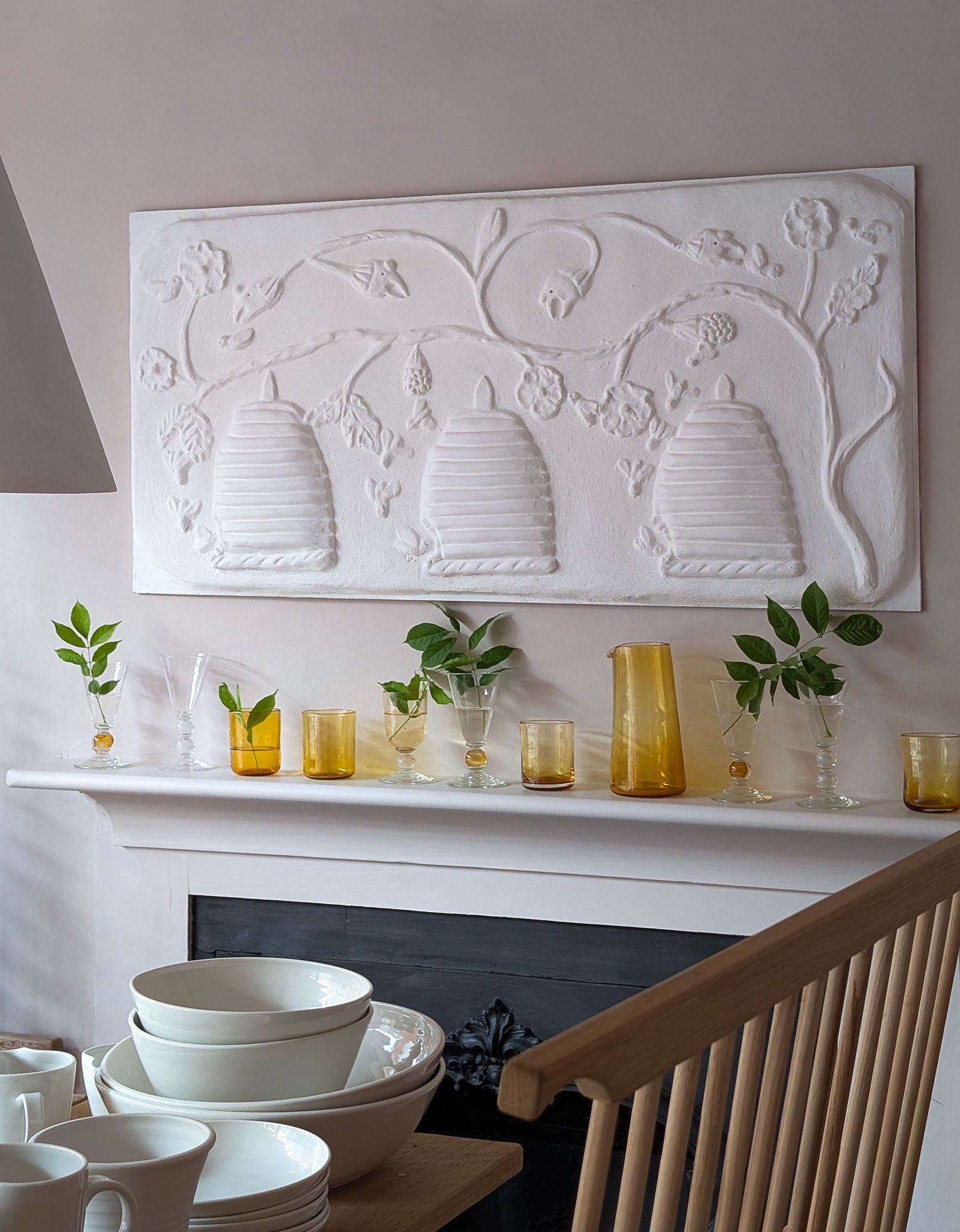 Bee Skeep Pargetted Panel – The Merchant's Table