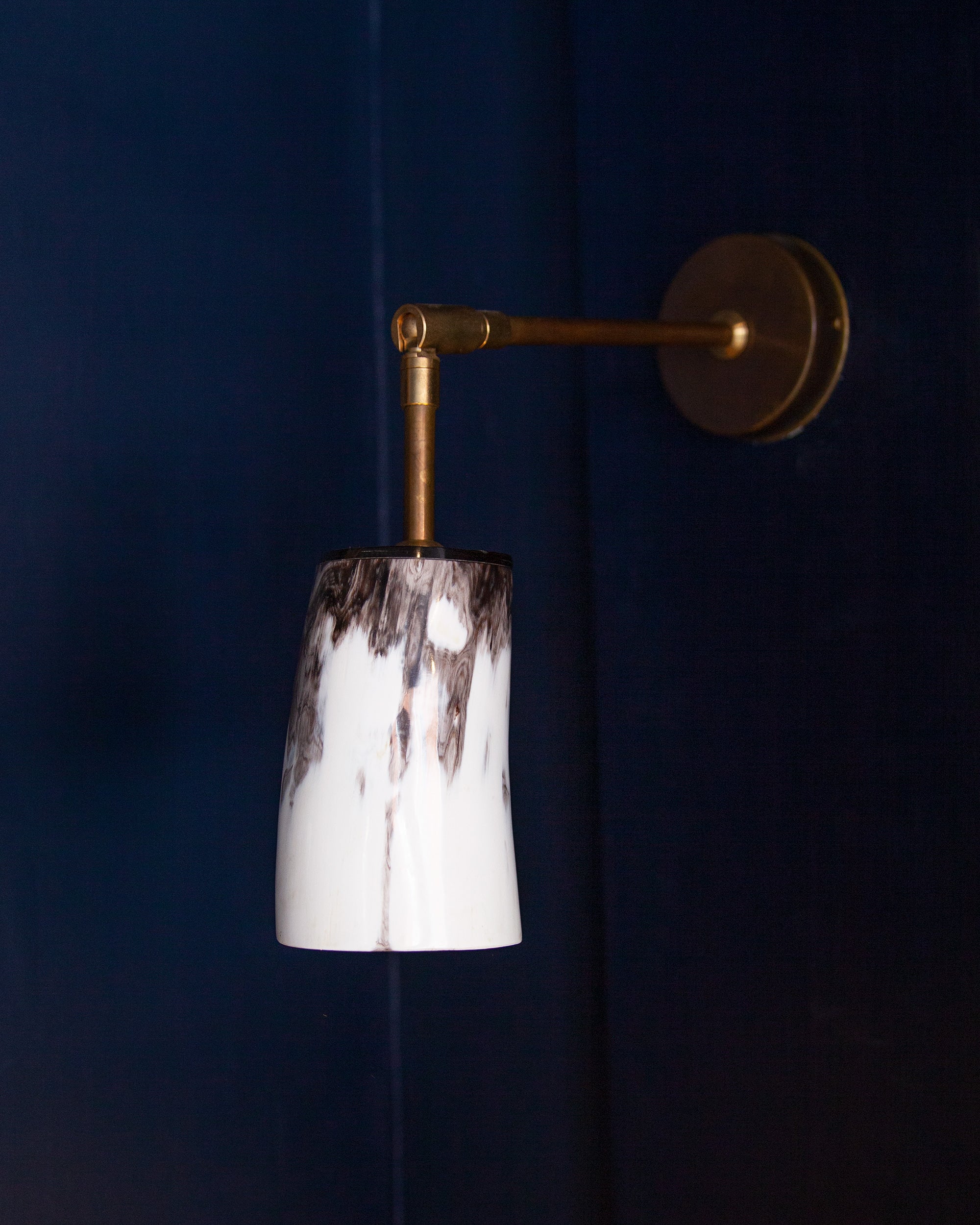 Horn & Brass Wall Light - Charlotte Packe – The Merchant's Table